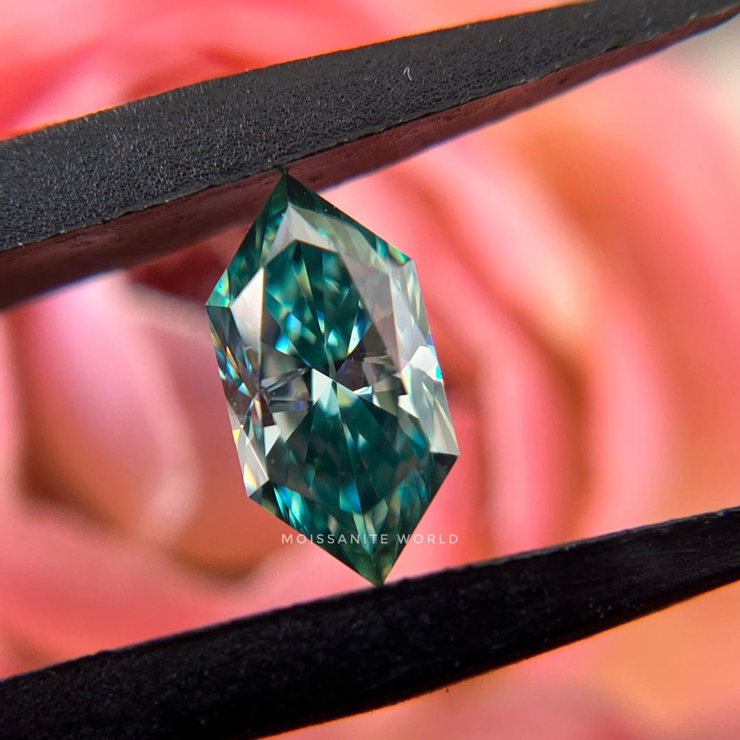 Blue Moissanite Dutch Marquise Cut Gemstone | VVS1 Clarity Loose ...