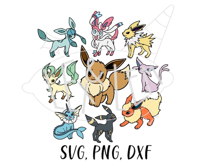 Sylveon SVG Flat, Pokemon, Smash Brother, Eevee, Pikachu, Ashe,catch ...