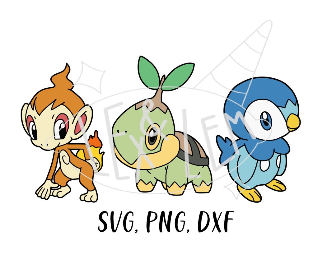 Pokemon Diamond and Pearl, Generation 4 | SVG, PNG, and DXF Files ...