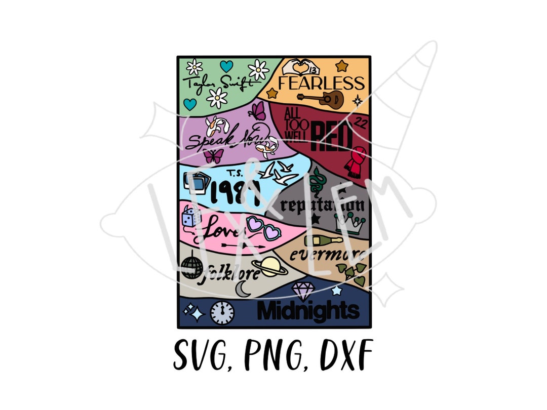 The Eras and It's Symbols | SVG, PNG, and DXF Files Bundle, Digital ...