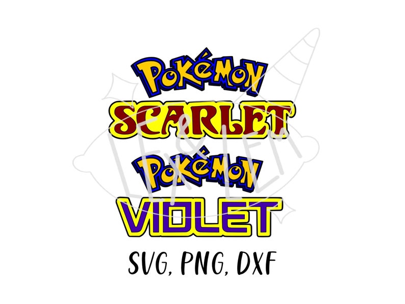 Pokemon Scarlet and Violet Logo SVG PNG and DXF Files - Etsy Australia