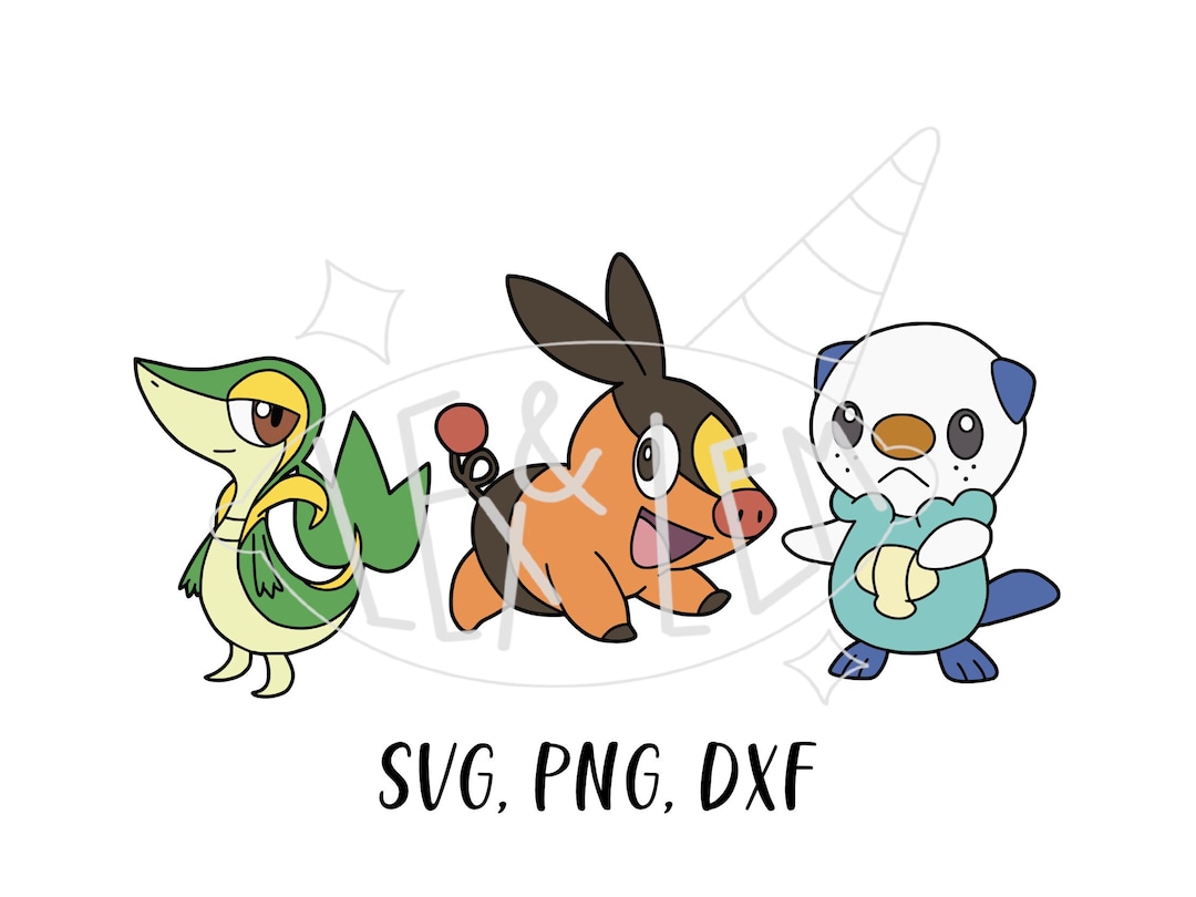 Pokemon Black and White, Generation 5 | SVG, PNG, and DXF Files Bundle ...