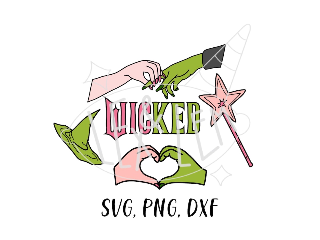 Wicked | SVG, PNG, and DXF Files Bundle, Digital File - Etsy