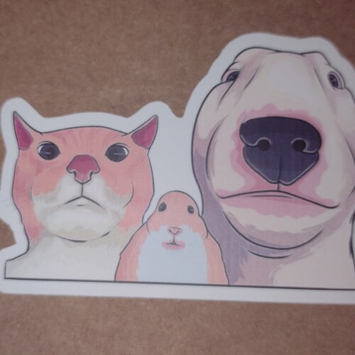 The Council of Animals Meme Sticker Vinyl Die Cut Funny Meme - Etsy