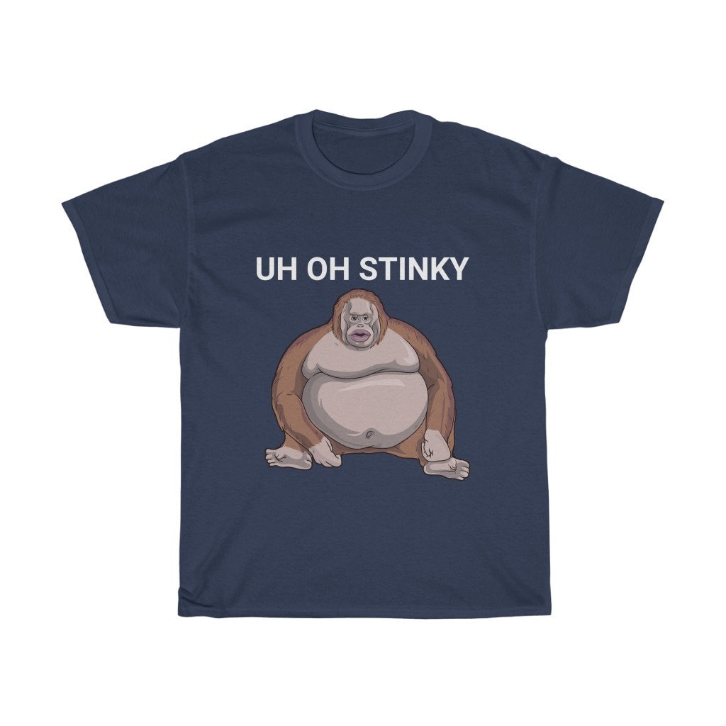 Uh Oh Stinky Le Monkey Dank Meme T-shirt Funny Le Monke - Etsy