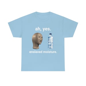 Ah Yes Enslaved Moisture T-shirt, Funny Dank Meme T-shirt, Meme Shirt ...