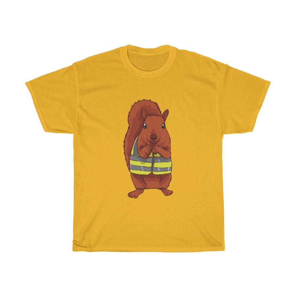 Safety Vest Squirrel T-shirt Cute Squirrel Shirt Hi Vis Vest | Etsy