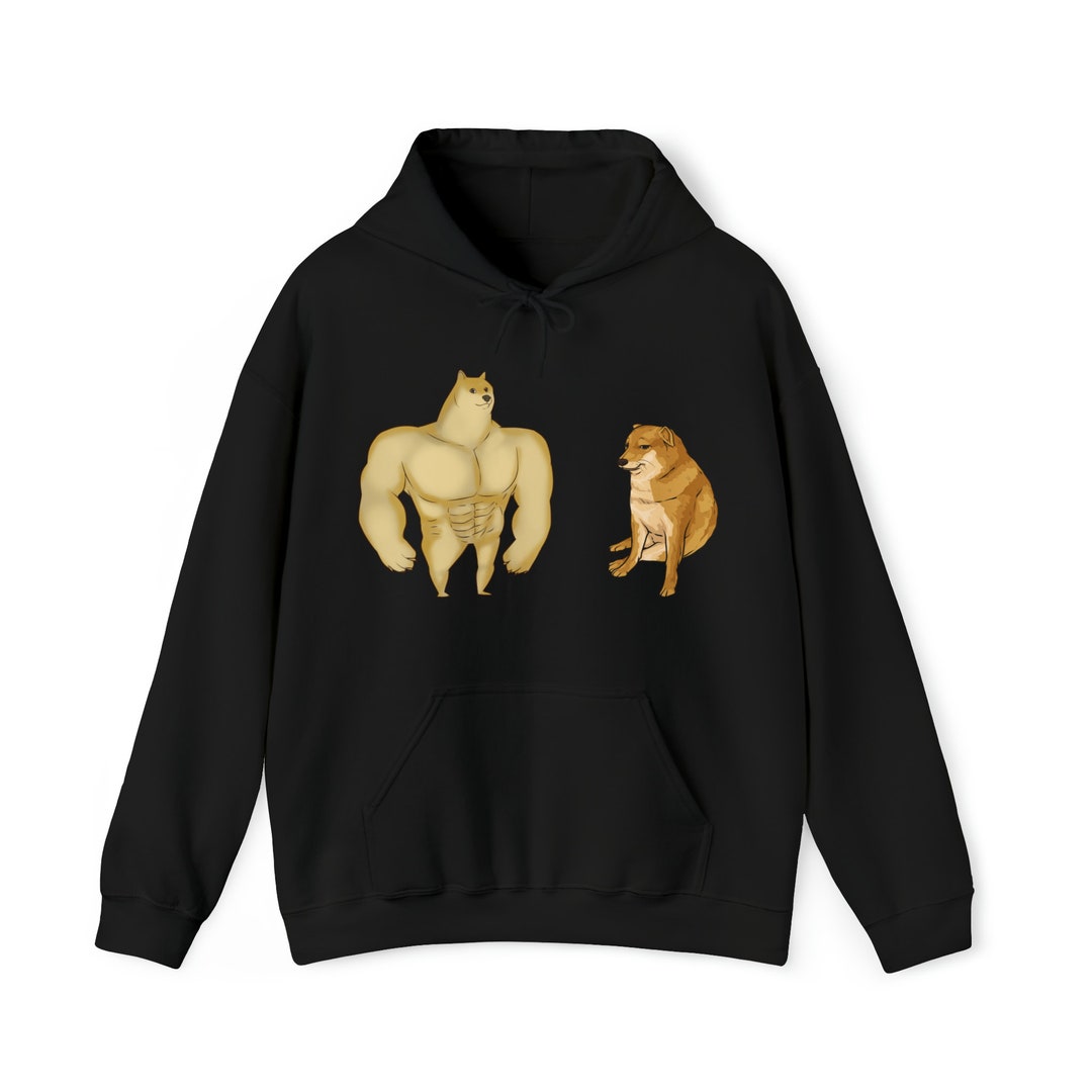 Cheems and Buff Dog Meme Hoodie, Funny Cheems Meme Hoodie - Etsy