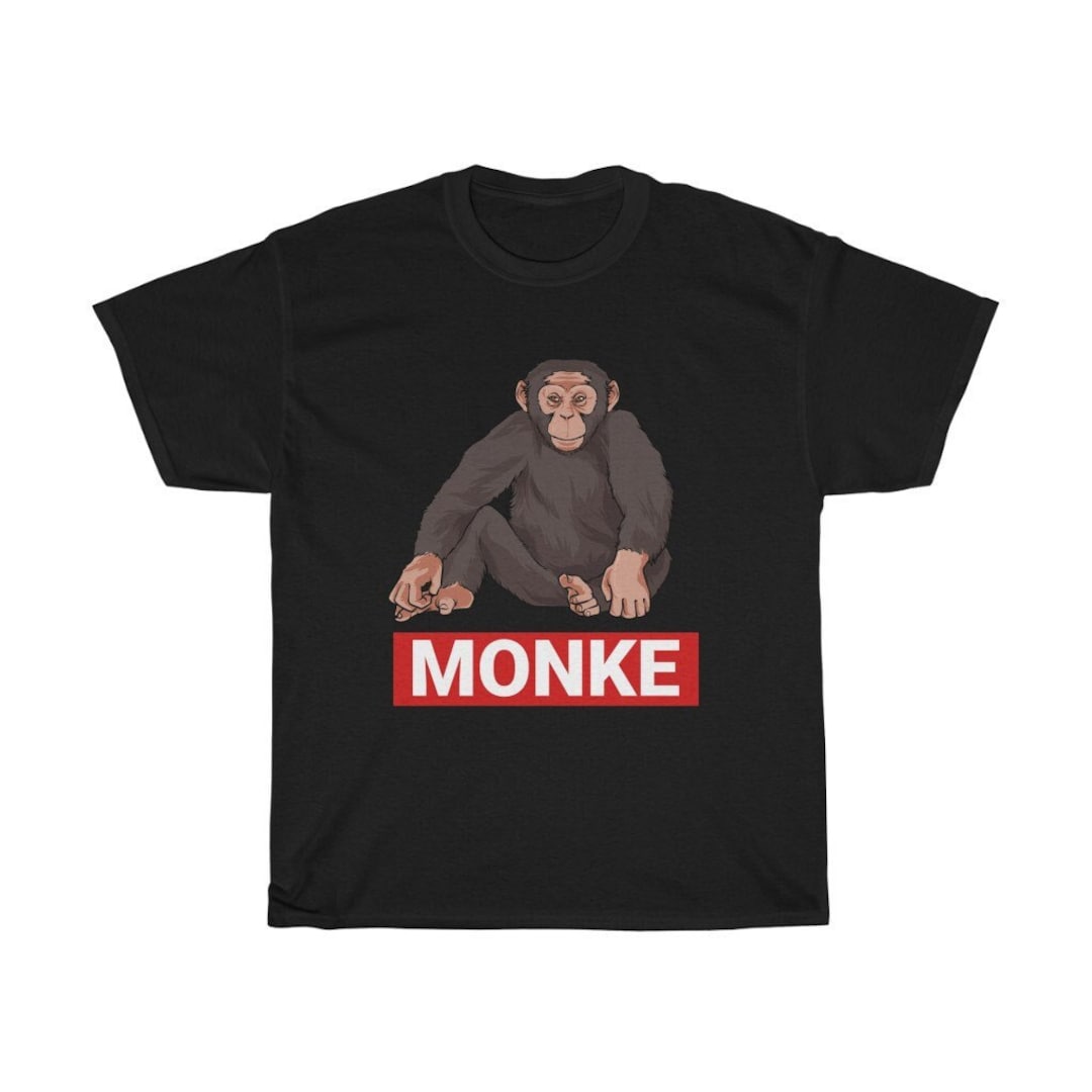 Monke Funny Monkey Meme T-shirt, Funny Monkey Lovers Shirt, Monkey T ...