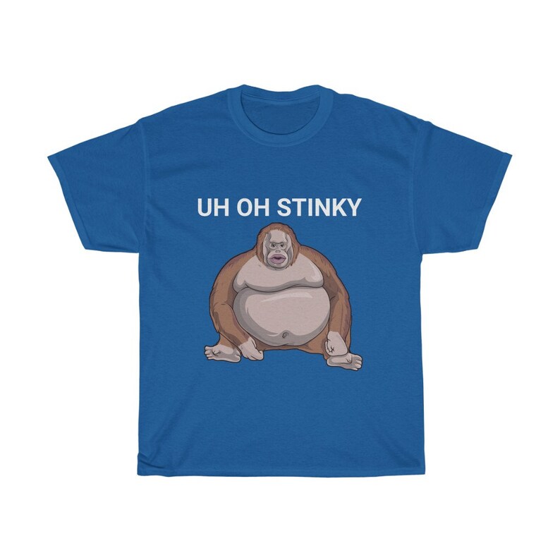 Uh Oh Stinky Le Monkey Dank Meme T-shirt, Funny Le Monke Orangutan Meme ...