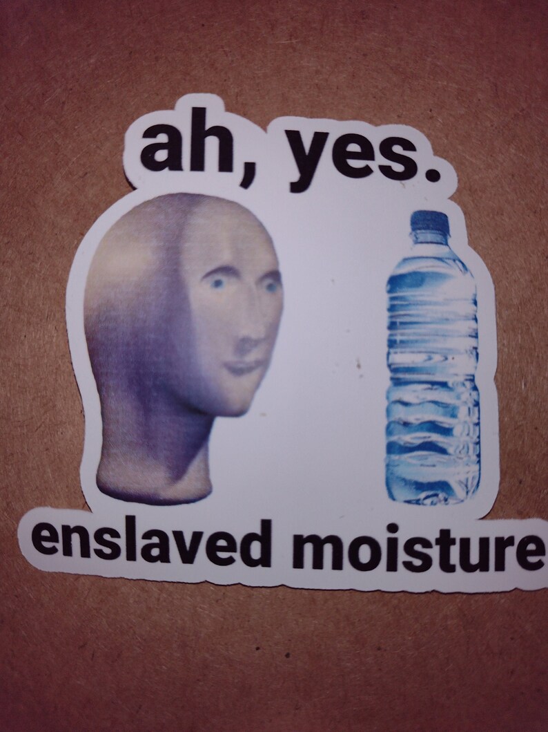 Ah Yes Enslaved Moisture Dank Meme Sticker Vinyl Surreal | Etsy