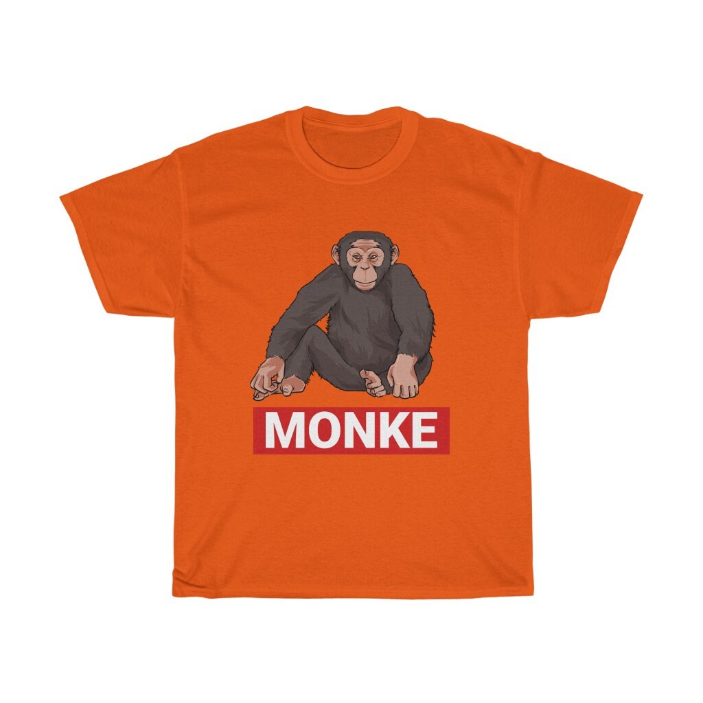 Monke Funny Monkey Meme T-shirt Funny Monkey Lovers Shirt | Etsy