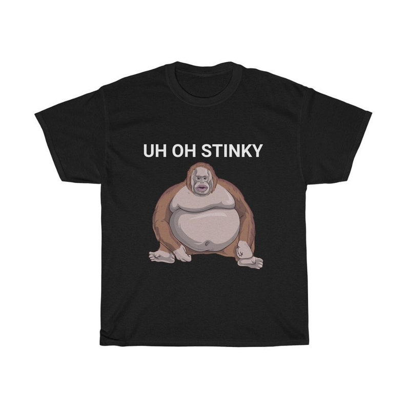 Uh Oh Stinky Le Monkey Dank Meme T-shirt Funny Le Monke - Etsy