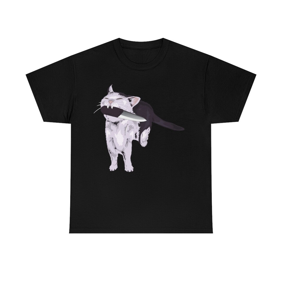 Smug Knife Cat Meme T-shirt, Funny Dank Meme Shirt, Funny Cat Meme ...