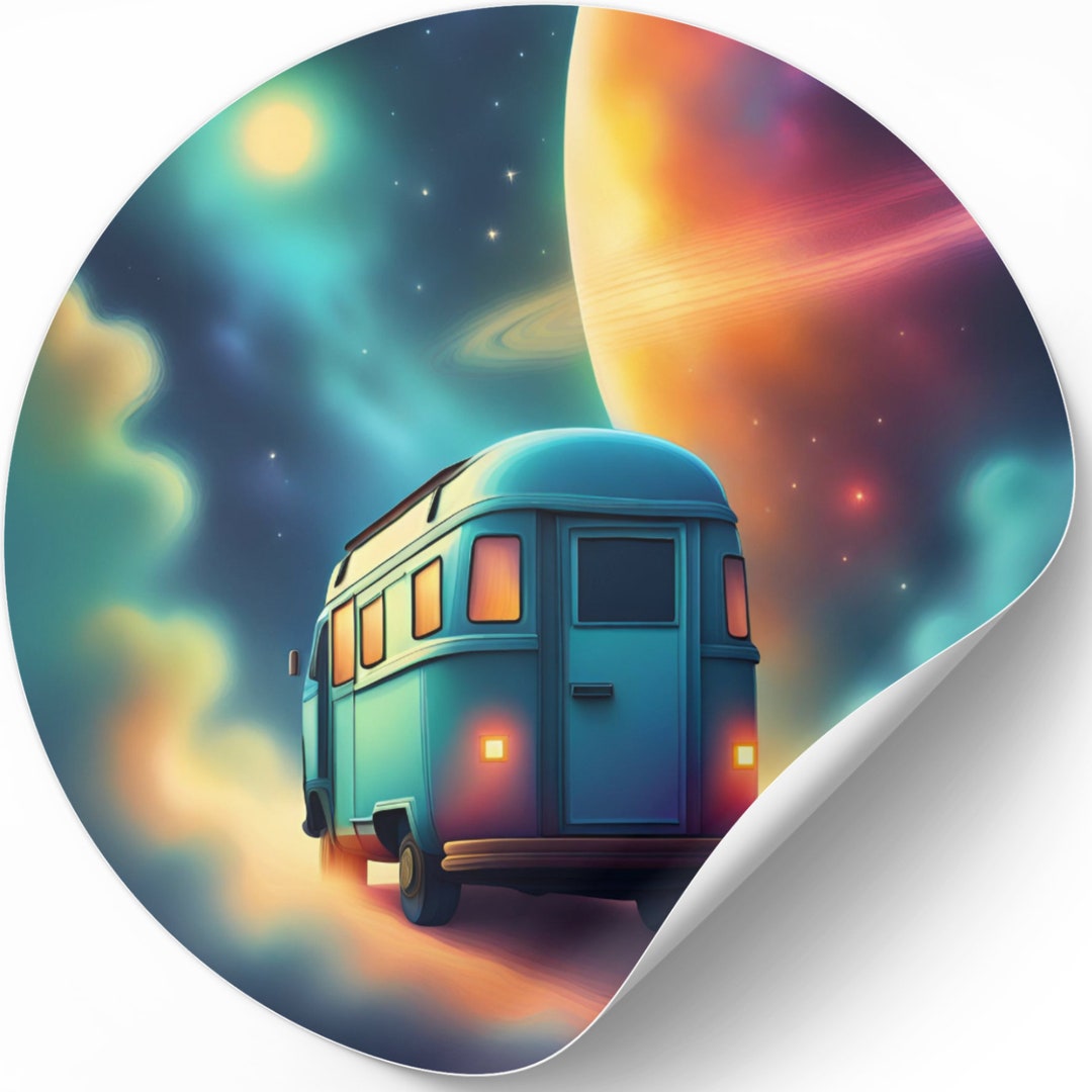 Galaxy Vanlife Sticker Designs, Van Life Sticker, Galaxy Sticker, Space ...