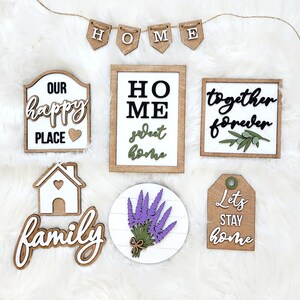 Home Sweet Home Tiered Tray Decor Set - Etsy Canada