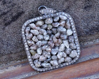 Diamond pendant | Etsy