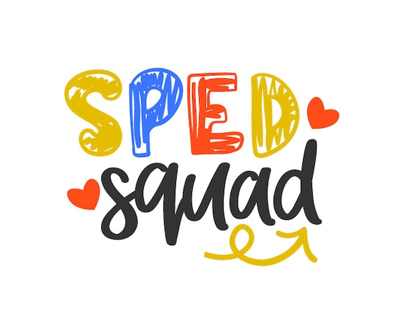 SPED Squad SPED Svg School Svg Teacher Svg SPED Designs | Etsy
