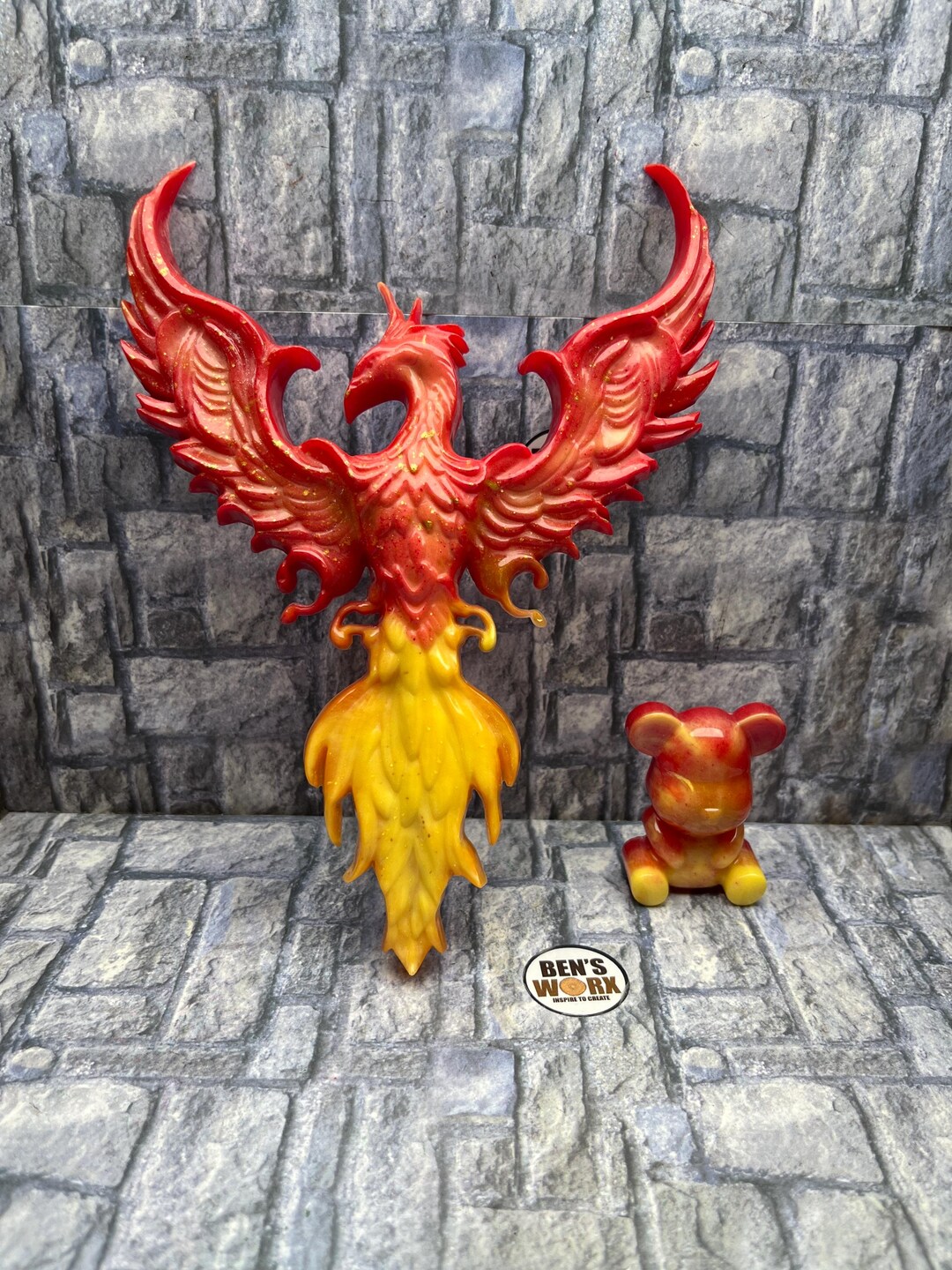 New Glowing PHOENIX + Bear by Bens Worx - Etsy