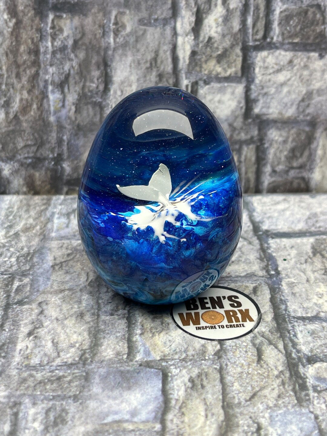 New WHALE Tail Starry Night Dragon Egg by Bens Worx - Etsy