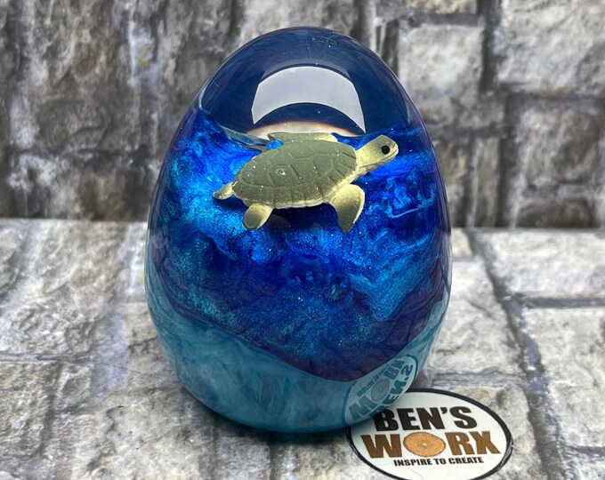 New SEA TURTLE Starry Night Dragon Egg by Bens Worx - Etsy