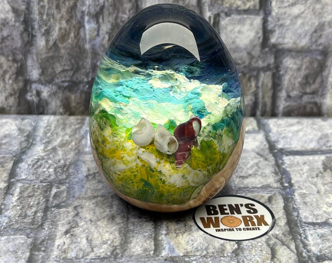 New BURL OCEAN Starry Night Dragon Egg by Bens Worx - Etsy