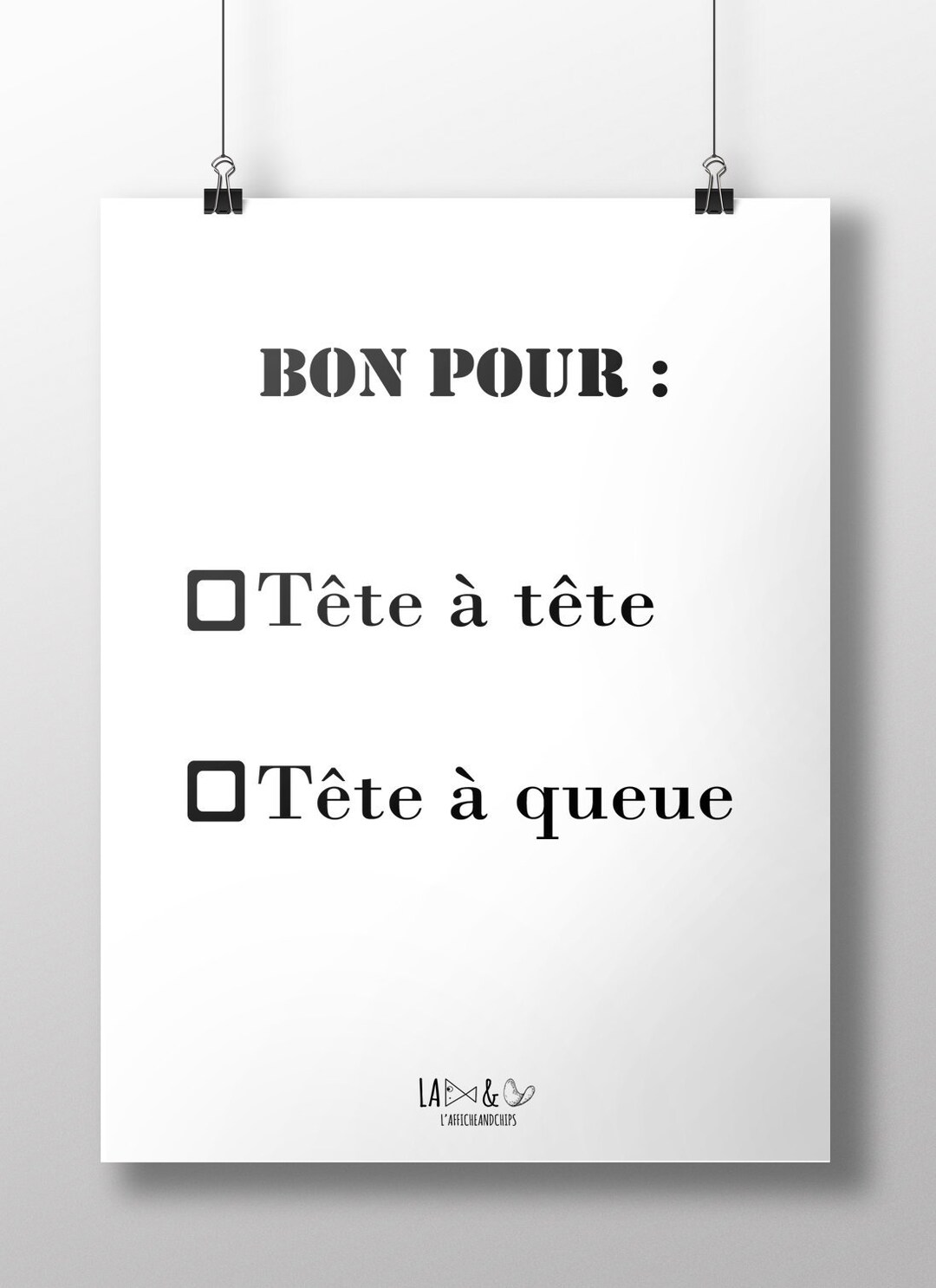 Humorous Poster "good For..." Humor Graphic Illustration Black and ...