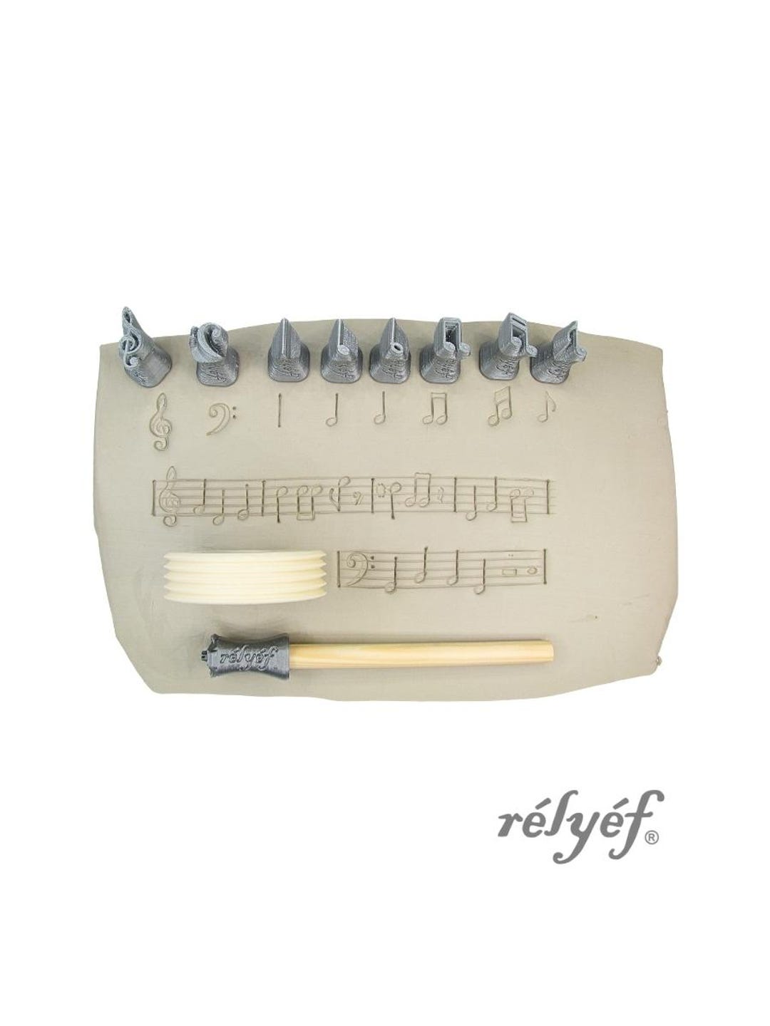 Music Symbols 01 | Clay Stamps | Ceramic Stamps for Clay Texture ...