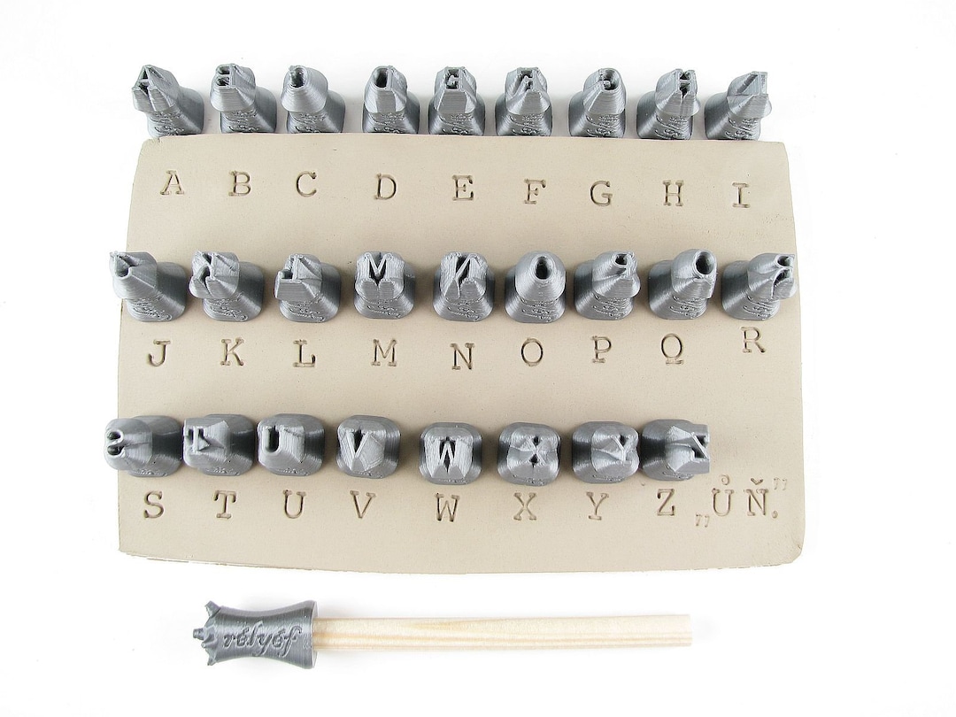 Alphabet Stamps for Clay Texture Pottery Tools for Clay - Etsy