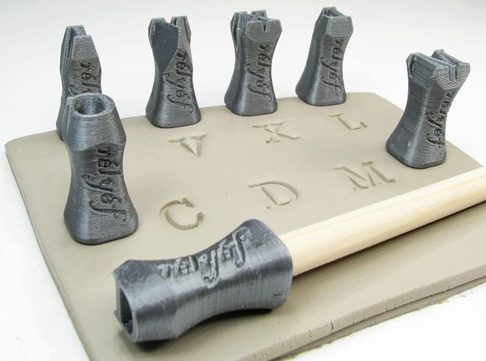 Ceramic Stamps for Clay Texture Pottery Tools for Clay, Polymer Clay ...