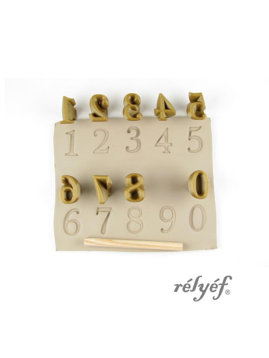 Marion Numbers 26 Mm | Clay Stamps | Big Digits | Ceramic Tools for ...