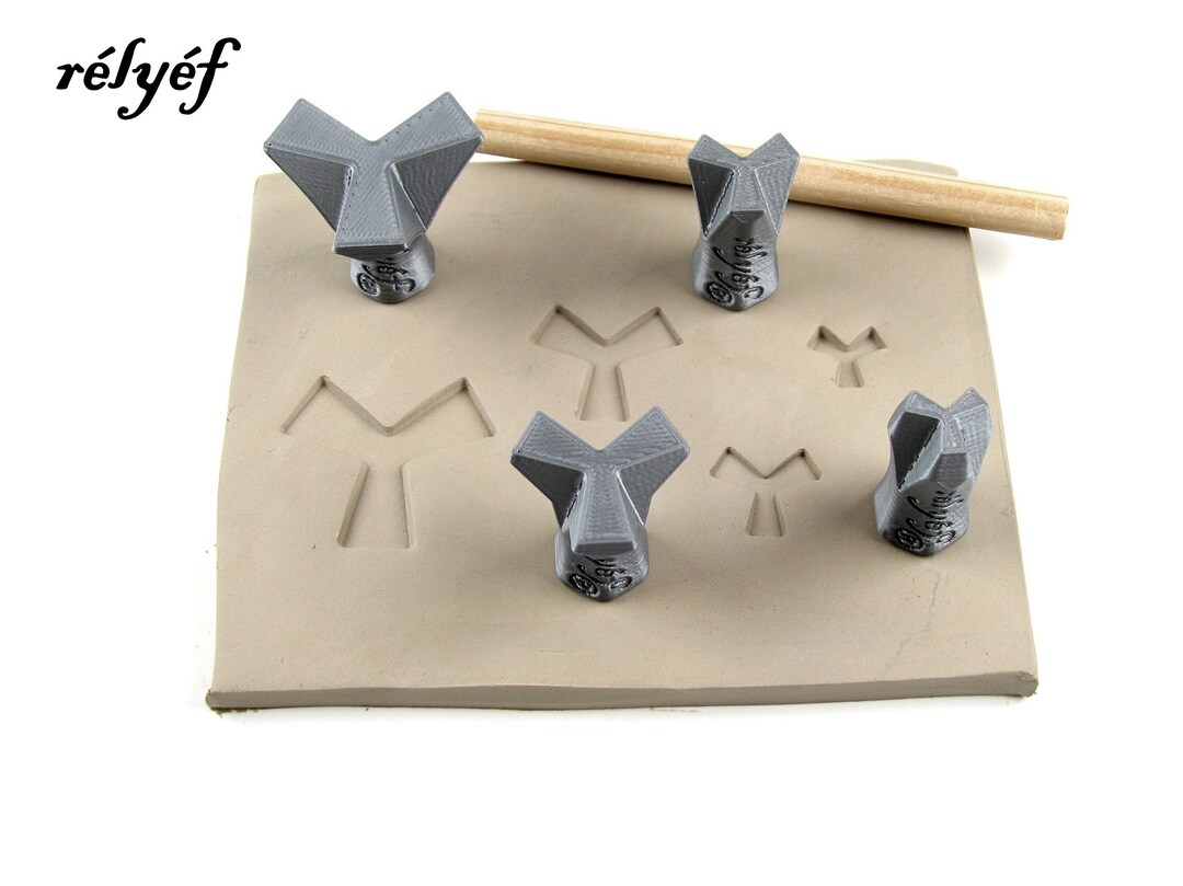 Clay Stamps for Pottery Texture | Ceramic Tools for Clay, Polymer Clay ...