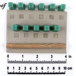 Squares 7 X 7 Mm Set No. 1 | Geometric Shapes, Patterns | Stamps for ...