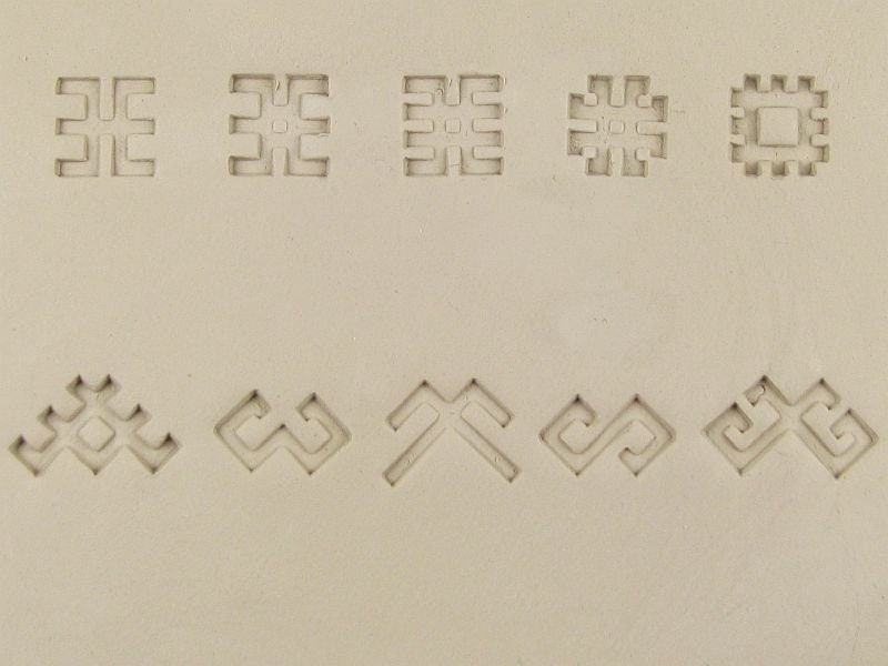 Baltic Symbols No. 2 | Clay Stamps | Set of Stamps for Ceramic and ...