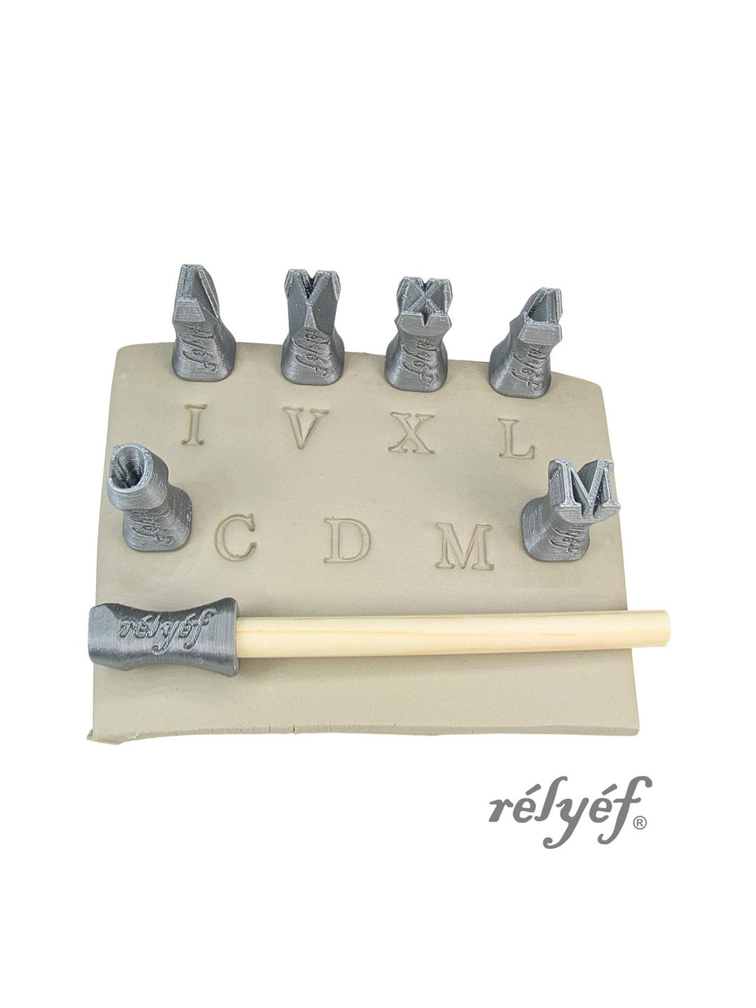 Marion Roman Numerals 10 Mm | Clay Stamps | Ceramic Stamps for Clay ...