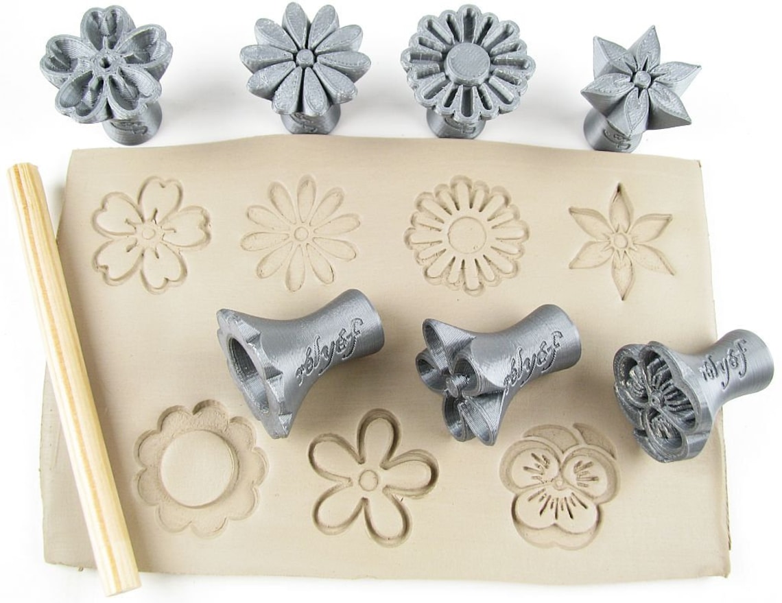 Clay Stamps for Pottery Texture Ceramic Tools for Clay | Etsy