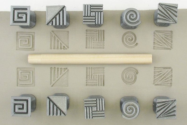 Ceramic stamps for clay texture Pottery tools for clay | Etsy