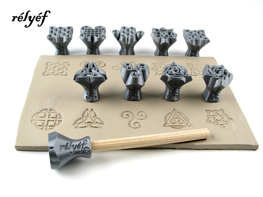 Pottery Stamps for Clay Texture | Ceramic Tools for Clay, Polymer Clay ...