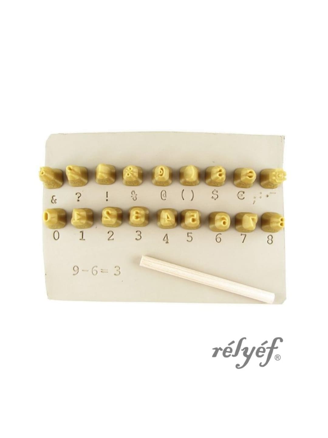 Courier Numbers 6 Mm (1/4 Inch) | Clay Stamps | Pottery Stamps for Clay ...