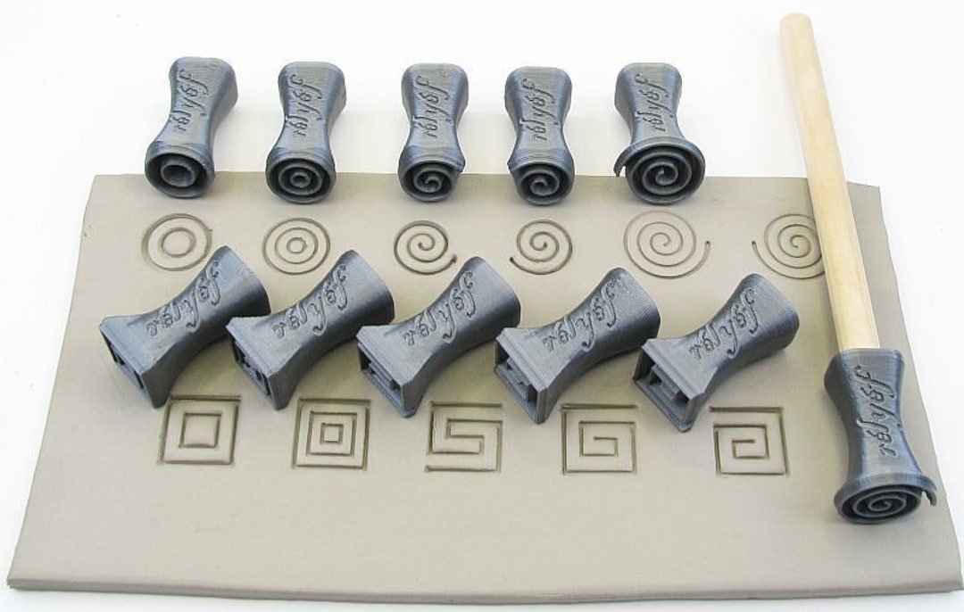 Clay Stamps for Pottery Texture | Ceramic Tools for Clay, Polymer Clay ...