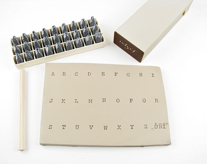 Alphabet Stamps for Clay Texture Ceramic Tools for Clay | Etsy