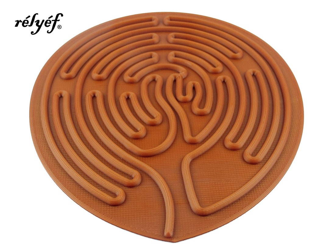 Labyrinth Tile Poitiers | Mat, Plate, Sheet | Stamps for Ceramic and ...