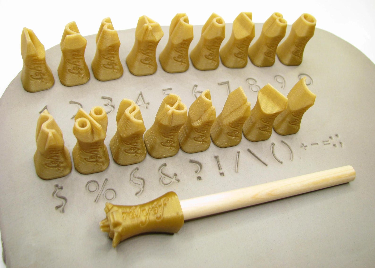 Lithos Numbers 10 Mm | Clay Stamps | Alphabet Stamps for Clay | Symbols ...
