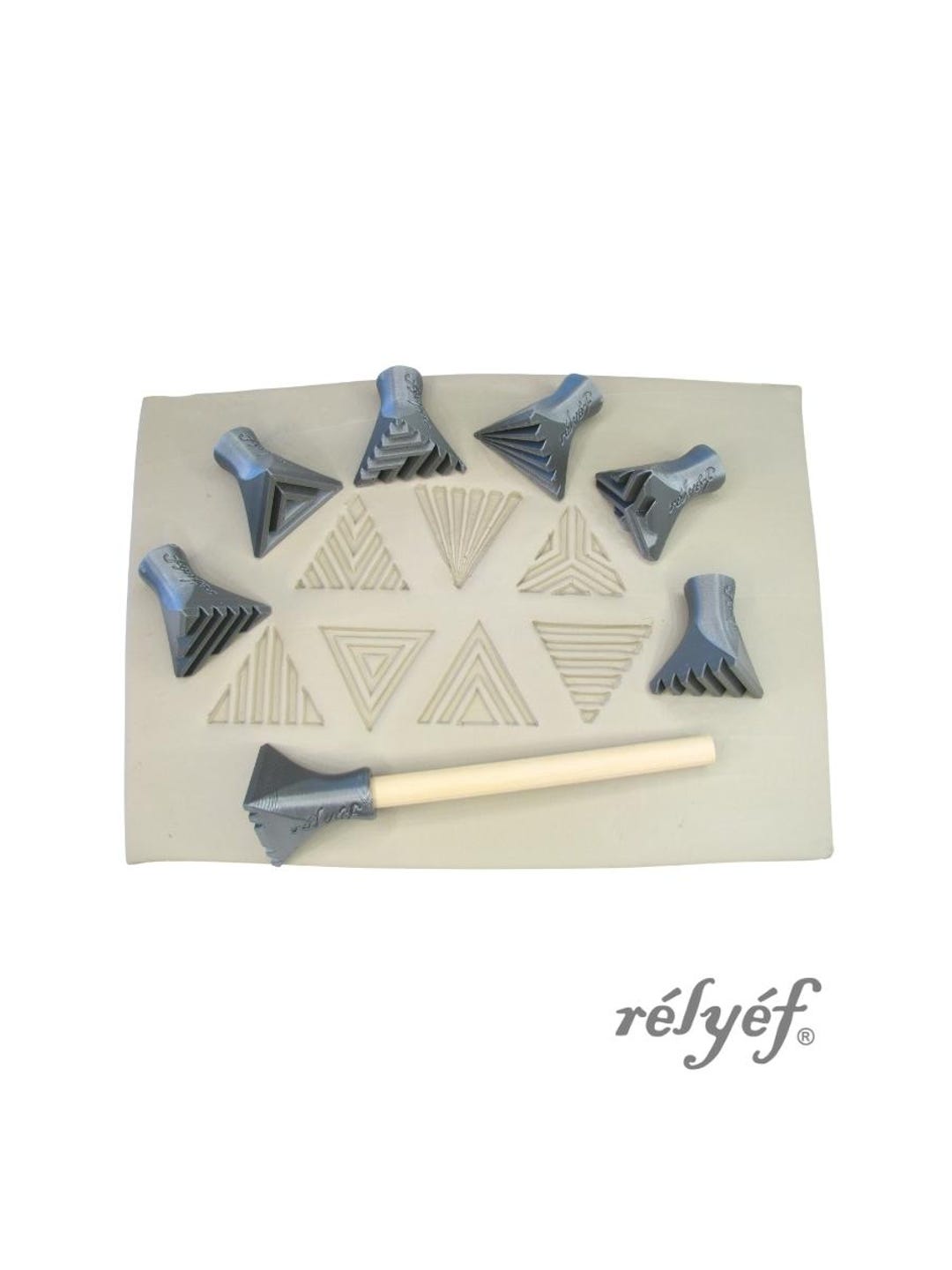 Equilateral Triangles 30 Mm | Clay Stamps | Pottery Tools for Clay ...