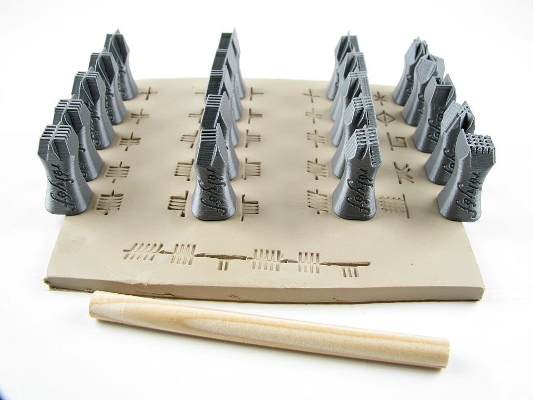 Ogham Celtic Runes 1/2" | Clay Stamps | Alphabet | Clay Stamps for ...