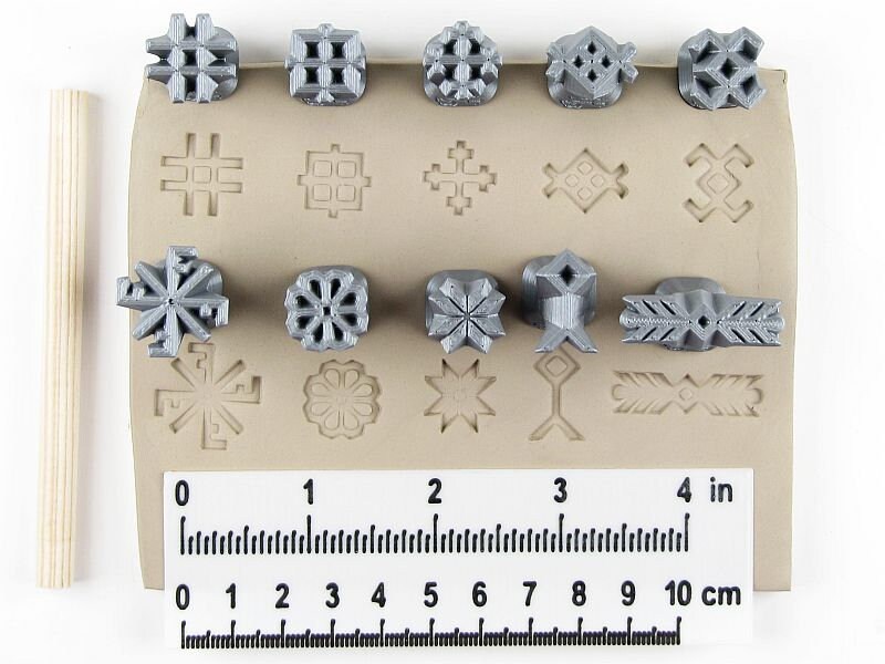 Pottery stamps for clay texture Ceramic tools for clay | Etsy