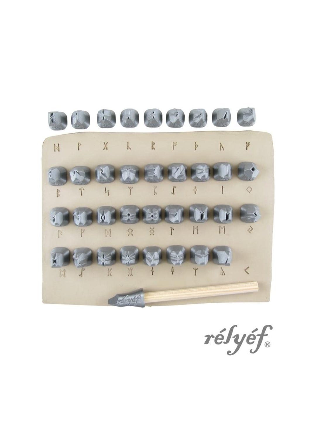 Celtic Runes 1/4" (6 Mm) | Clay Stamps | Alphabet | Ceramic Stamps for ...