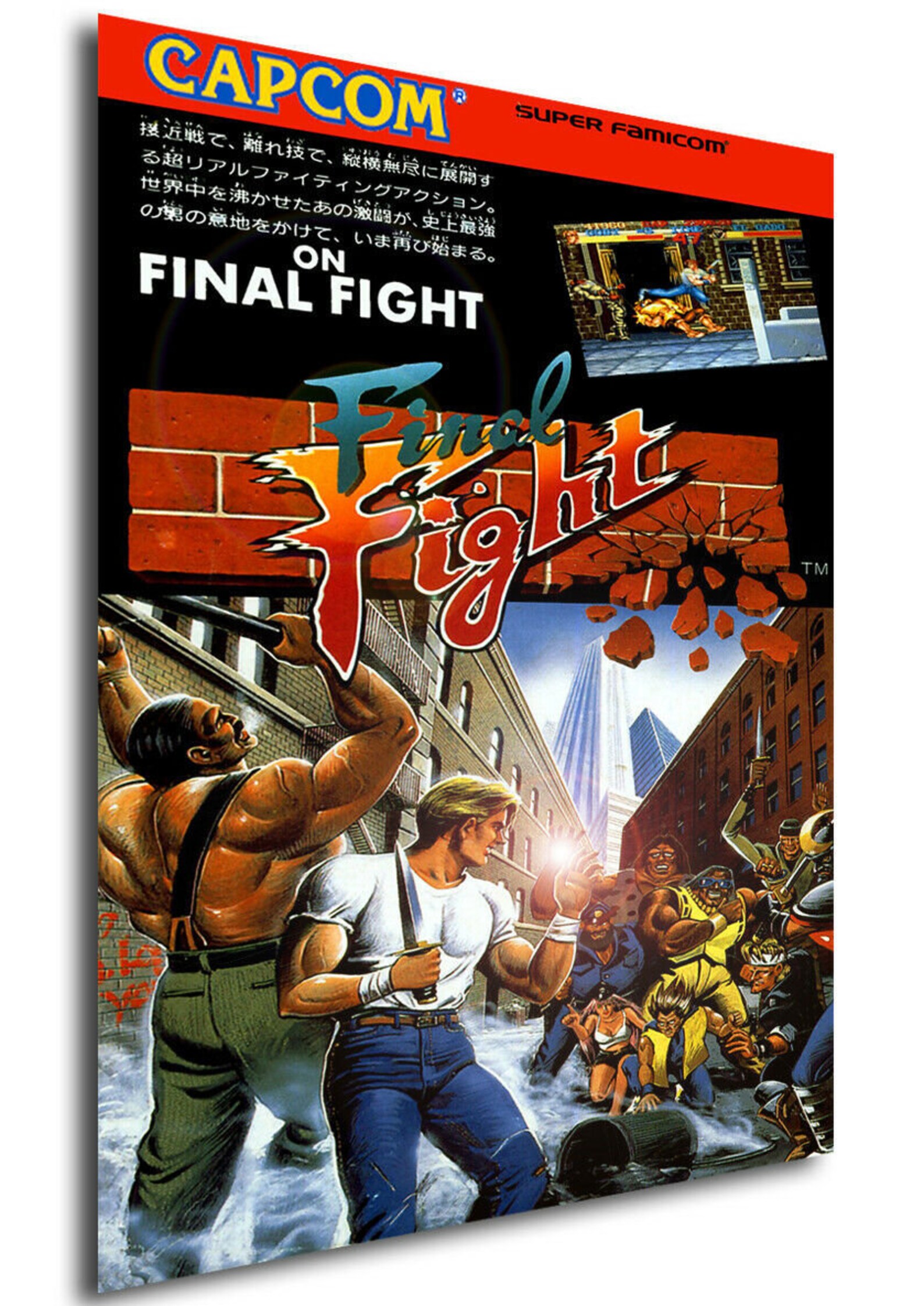 Poster Retrogame Capcom Final Fight couverture vintage - Etsy France