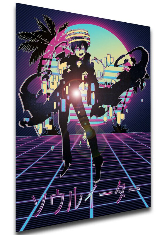 Poster Vaporwave Soul Eater Death the Kid SA0551 - Etsy