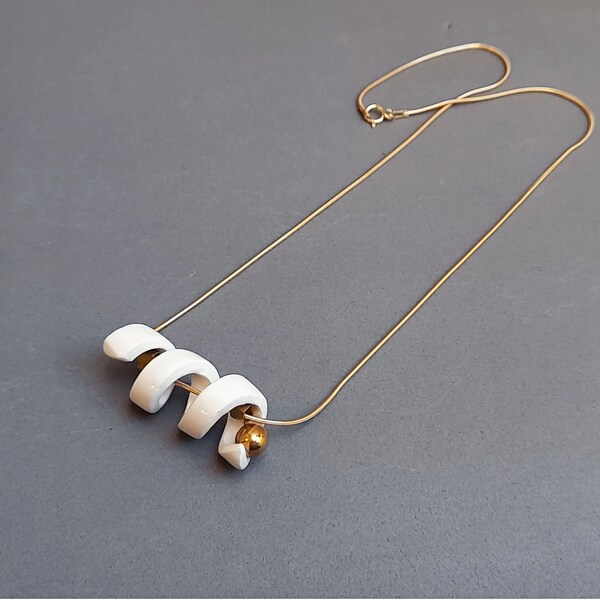 Ceramic Necklace - Etsy